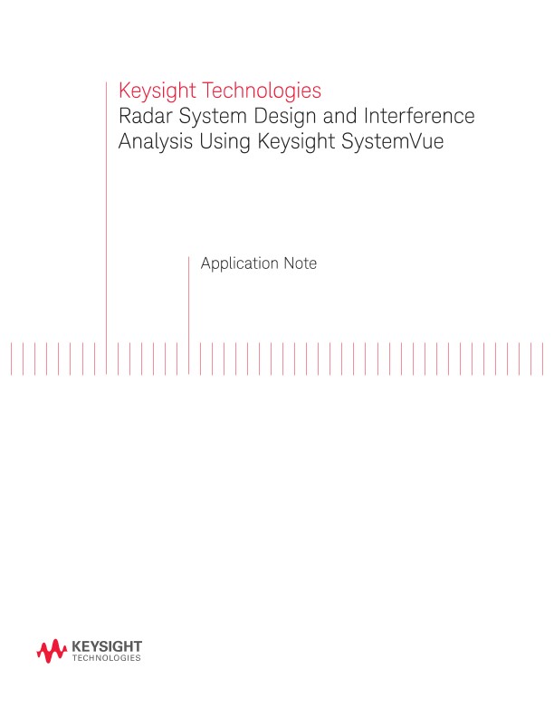 Radar System Design and Interference Analysis Using SystemVue PDF Asset Page | Keysight